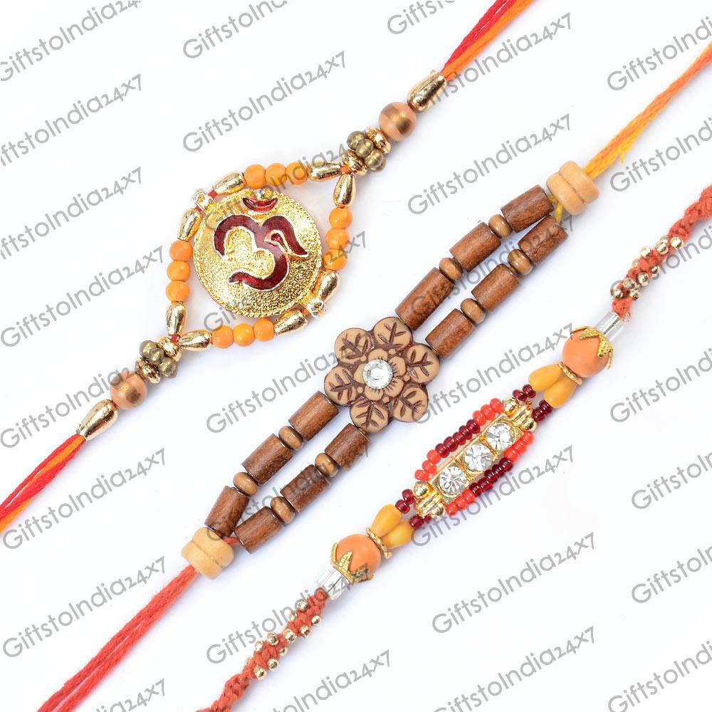 Three Beautiful Rakhis | Rakhis