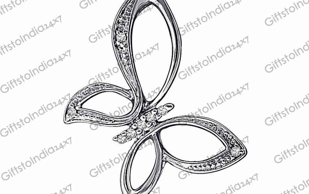 Beautiful Butterfly Diamond Pendant, Jewellery
