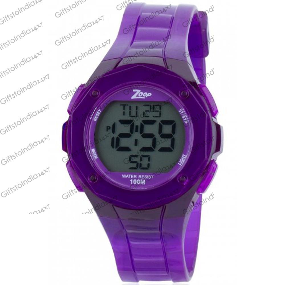 Zoop C4041Pp04 Purple/Grey Digital Watch | Watches (Unisex)