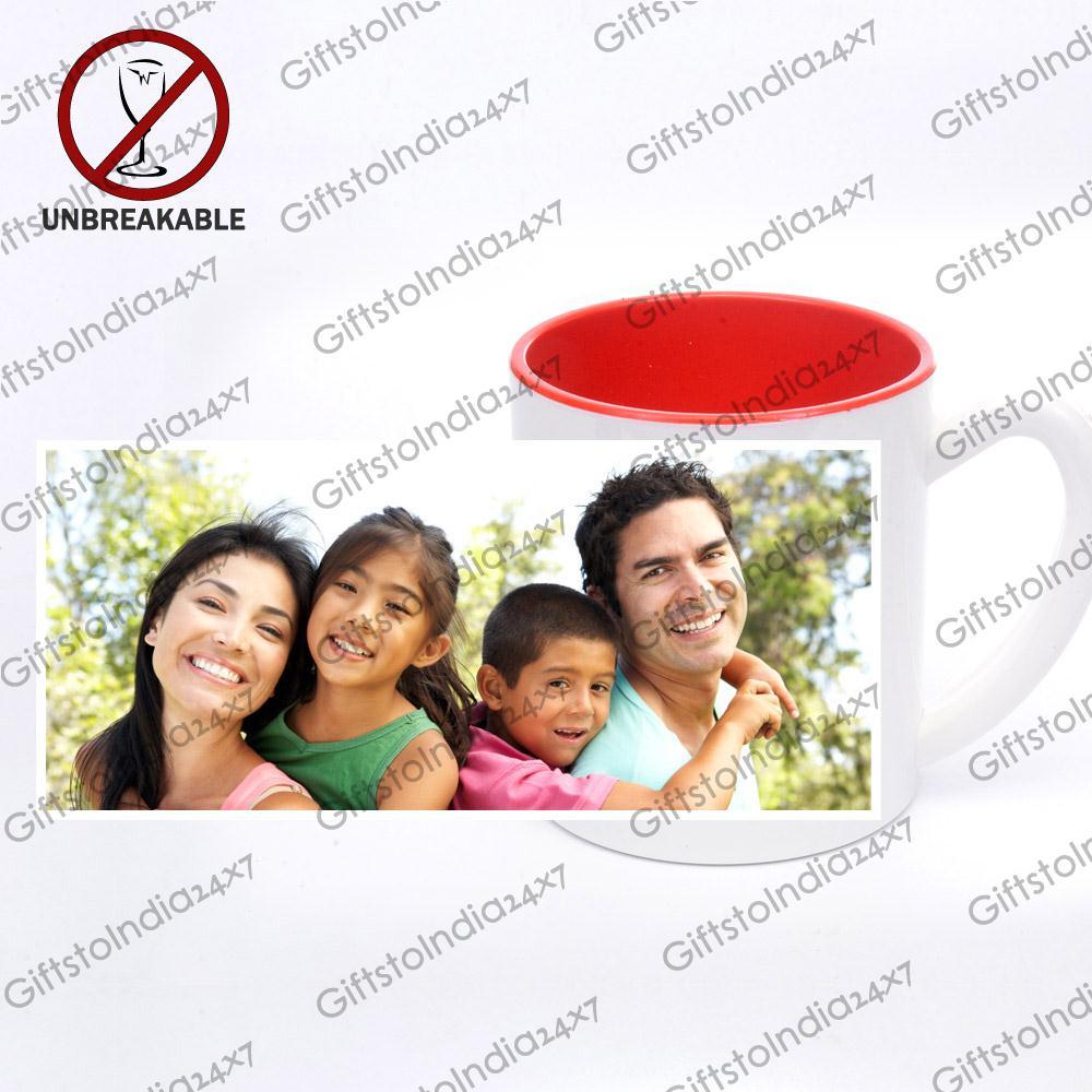 Unbreakable 2 Tone Mug - Red | Personalized Gifts