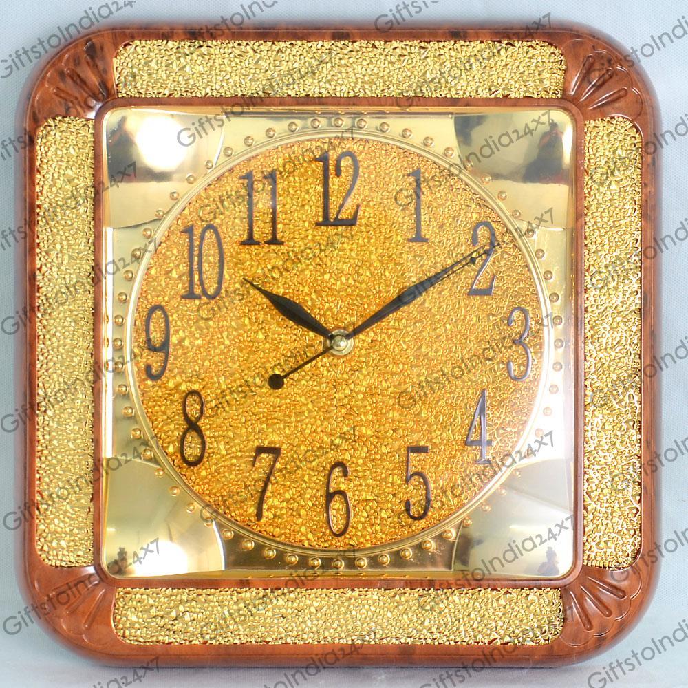 Golden Wall Clock | Clocks