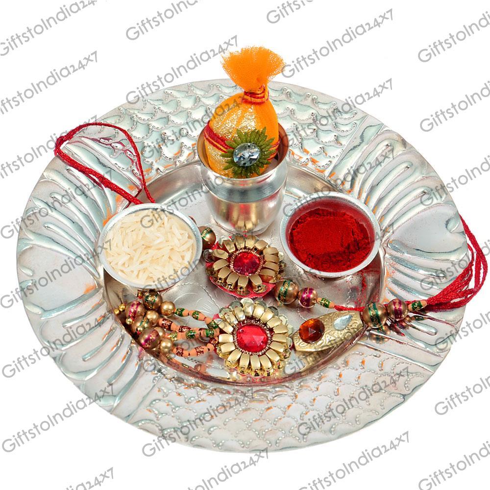 Bright Rakhi Thali | Rakhi