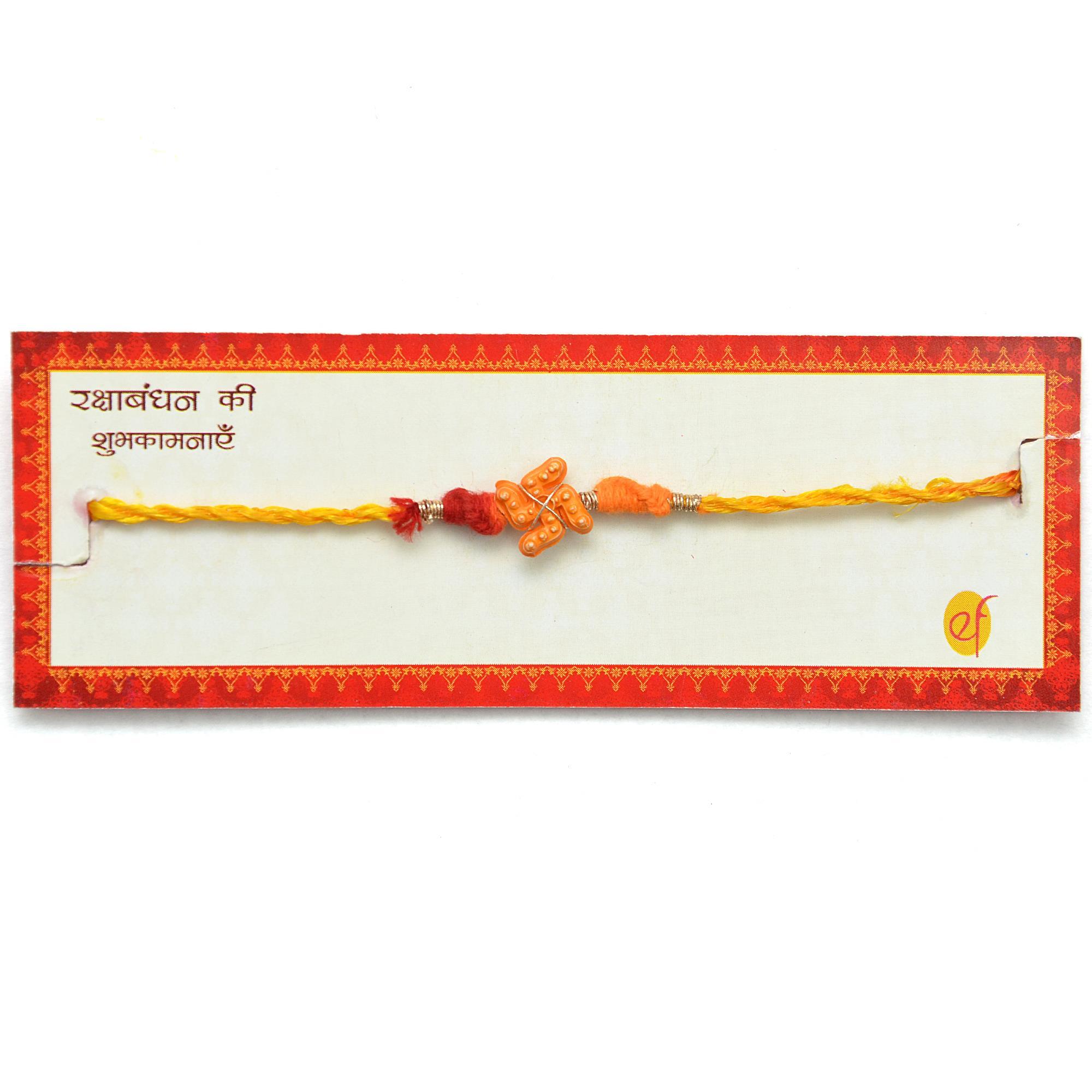 Elegant Swastik Symbol Rakhi | Cheap Rakhi