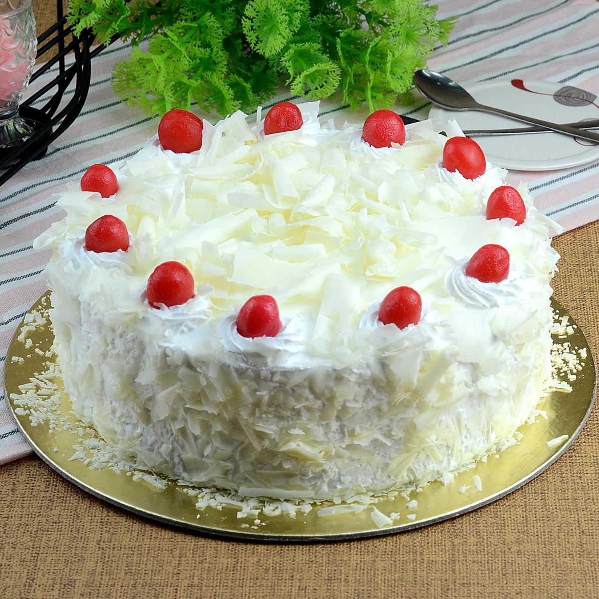 White Forest Cake - 1 Kg. | Cakes