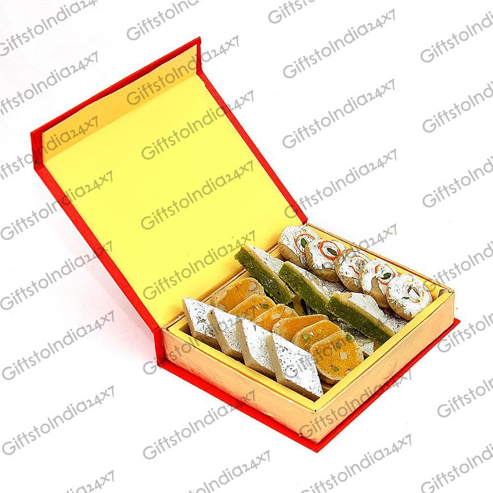 Delicious Barfi and Mawa Bati Hamper | Gift Baskets