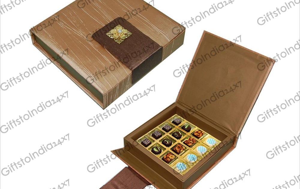 Golden Choco Flap Box | Chocolates