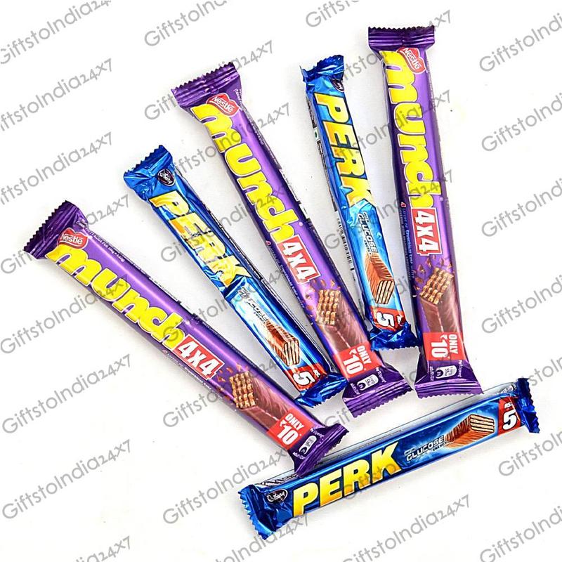 3pc Nestle Munch & 3pc Cadbury Perk | Only Chocolates