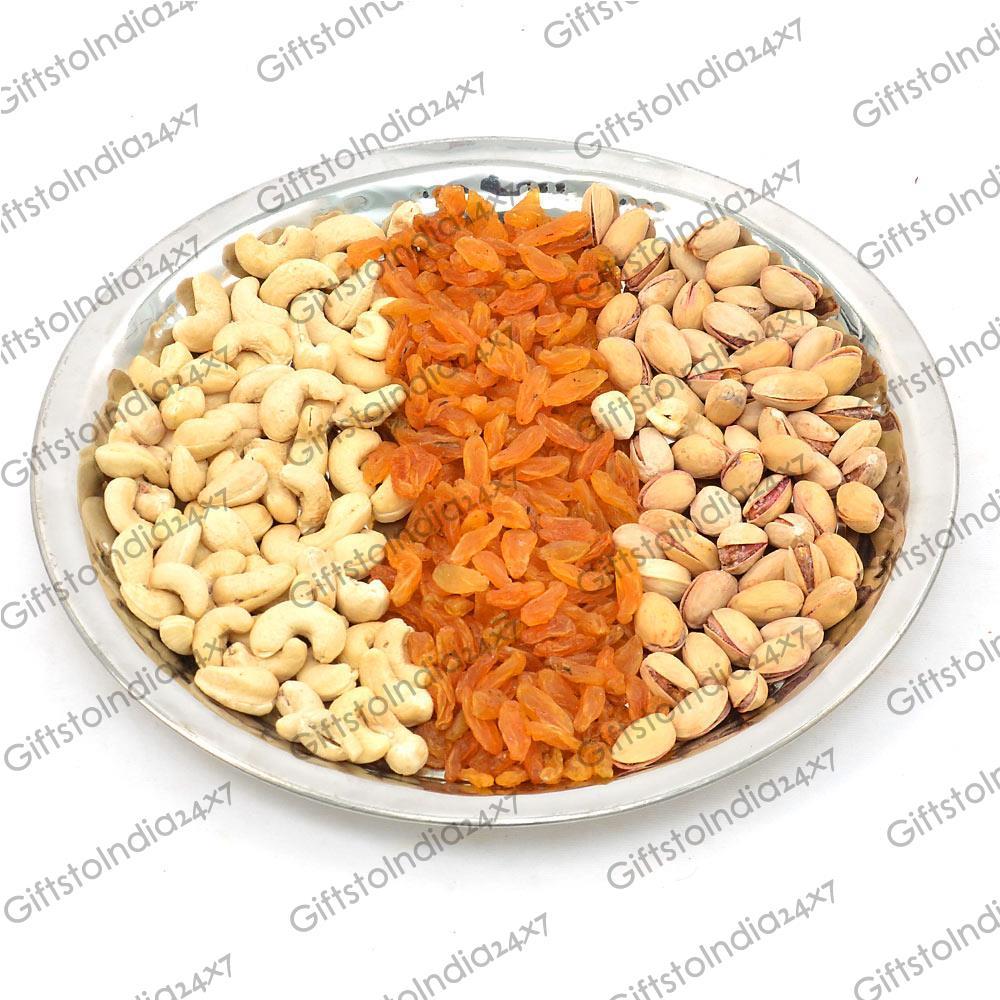 Delicious Dry Fruits Thali, Dryfruit Thali