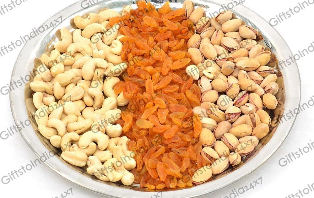Delicious Dry Fruits Thali, Dryfruit Thali