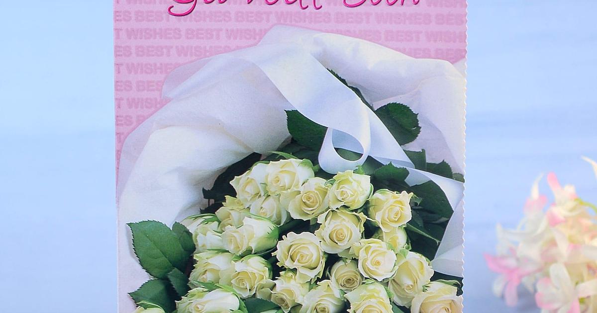 Sweet Pink Get Well Soon Card | Get Well Soon Cards