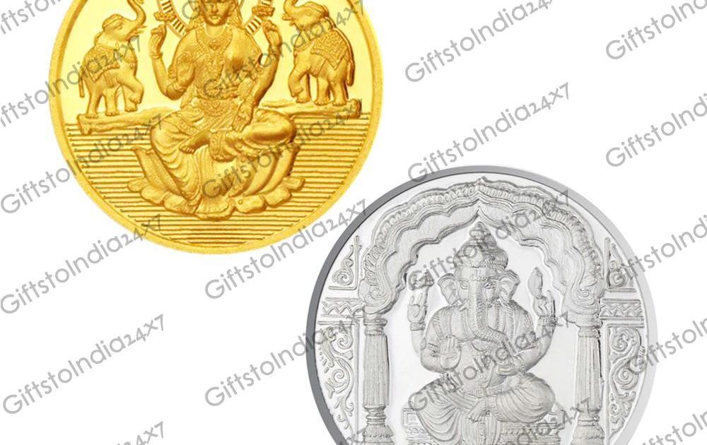 Laxmi Gold silver Coin 0.5 Grams | Spiritual Gifts