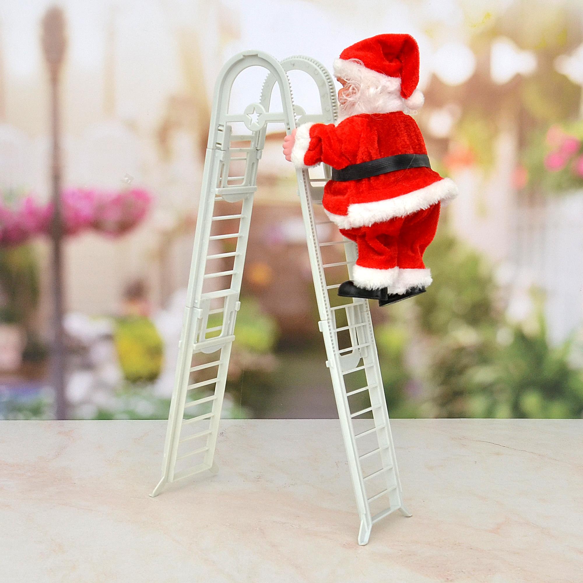 Santa Climbing Ladder Electronic Toy | Christmas