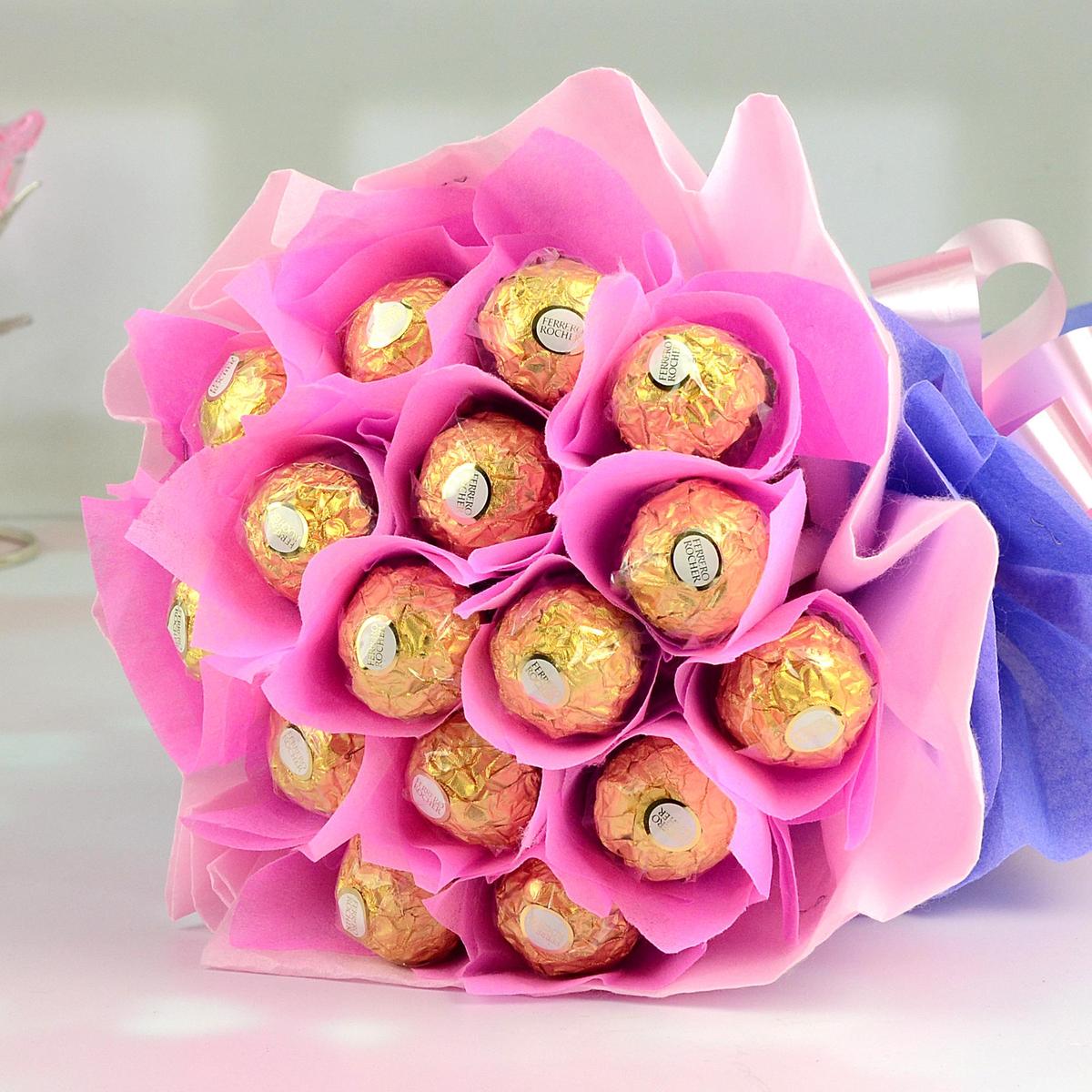 Ferrero 16 Pcs Bouquet, Chocolate Bouquets