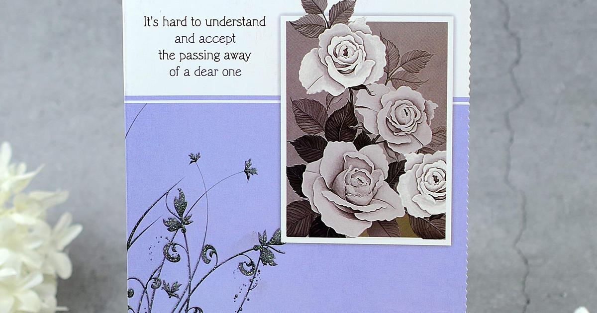 Poised Blue Sympathy Card | Sympathy Cards