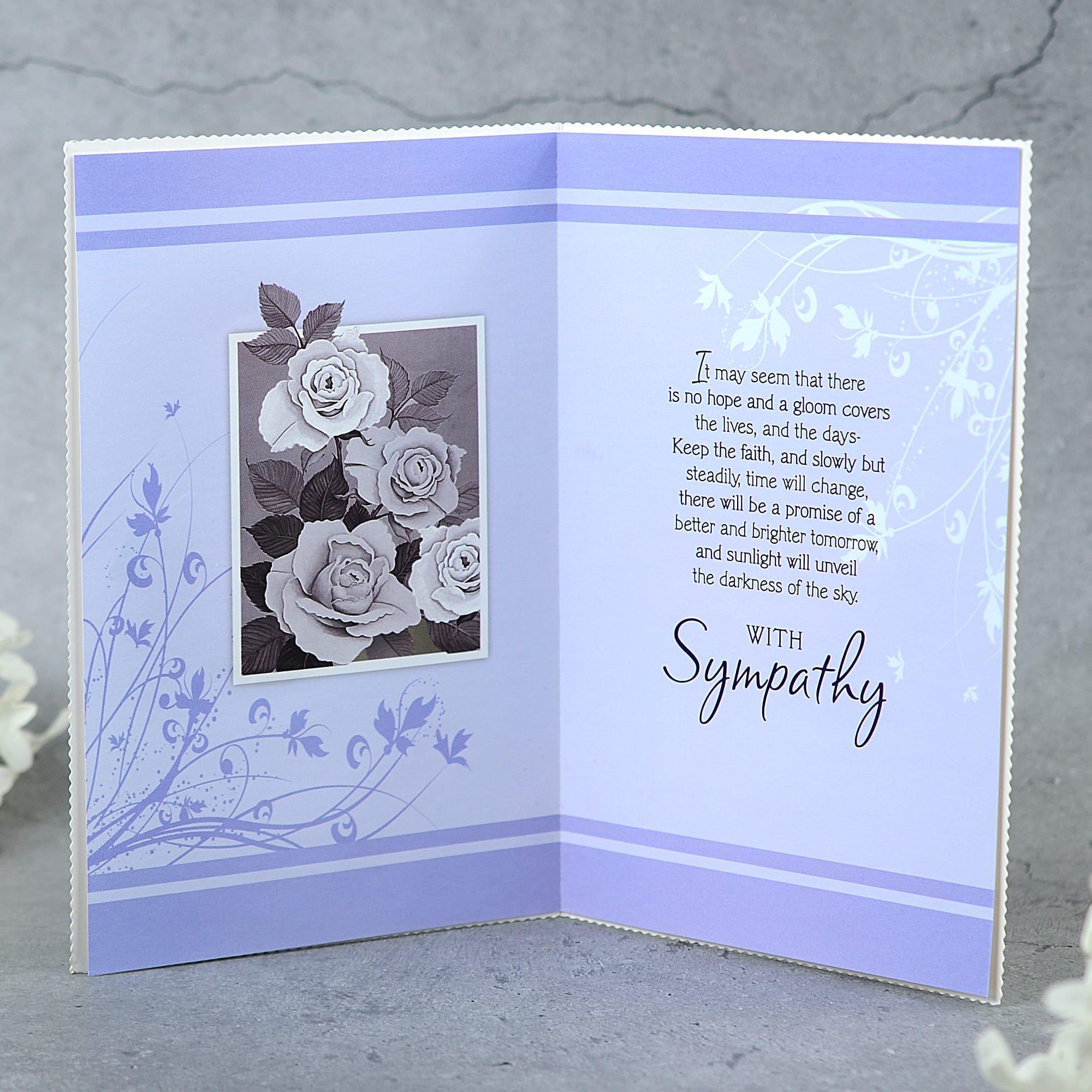 Poised Blue Sympathy Card | Sympathy Cards
