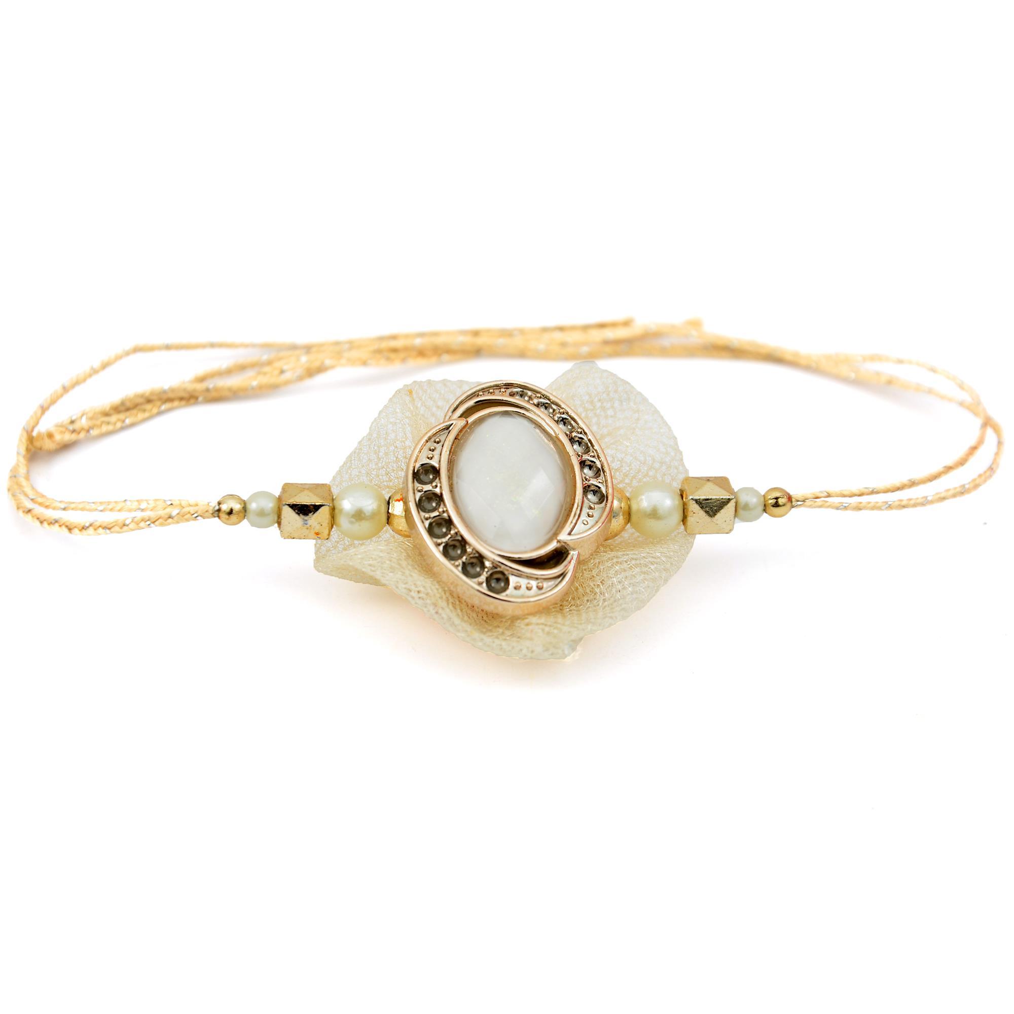 Elegant Off-White Rakhi | Rakhis
