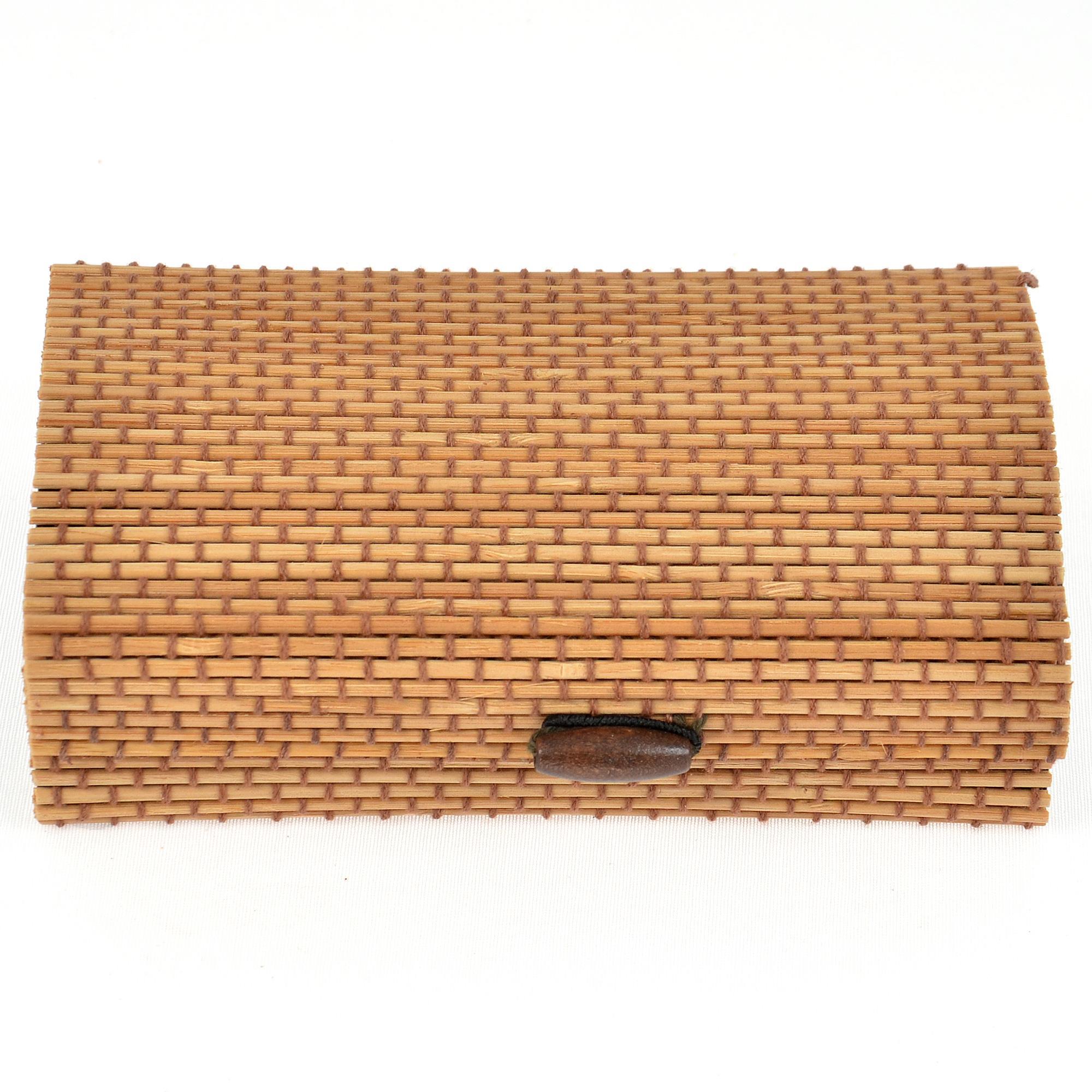 Light Brown Coloured Small Cane Box | Gift Boxes