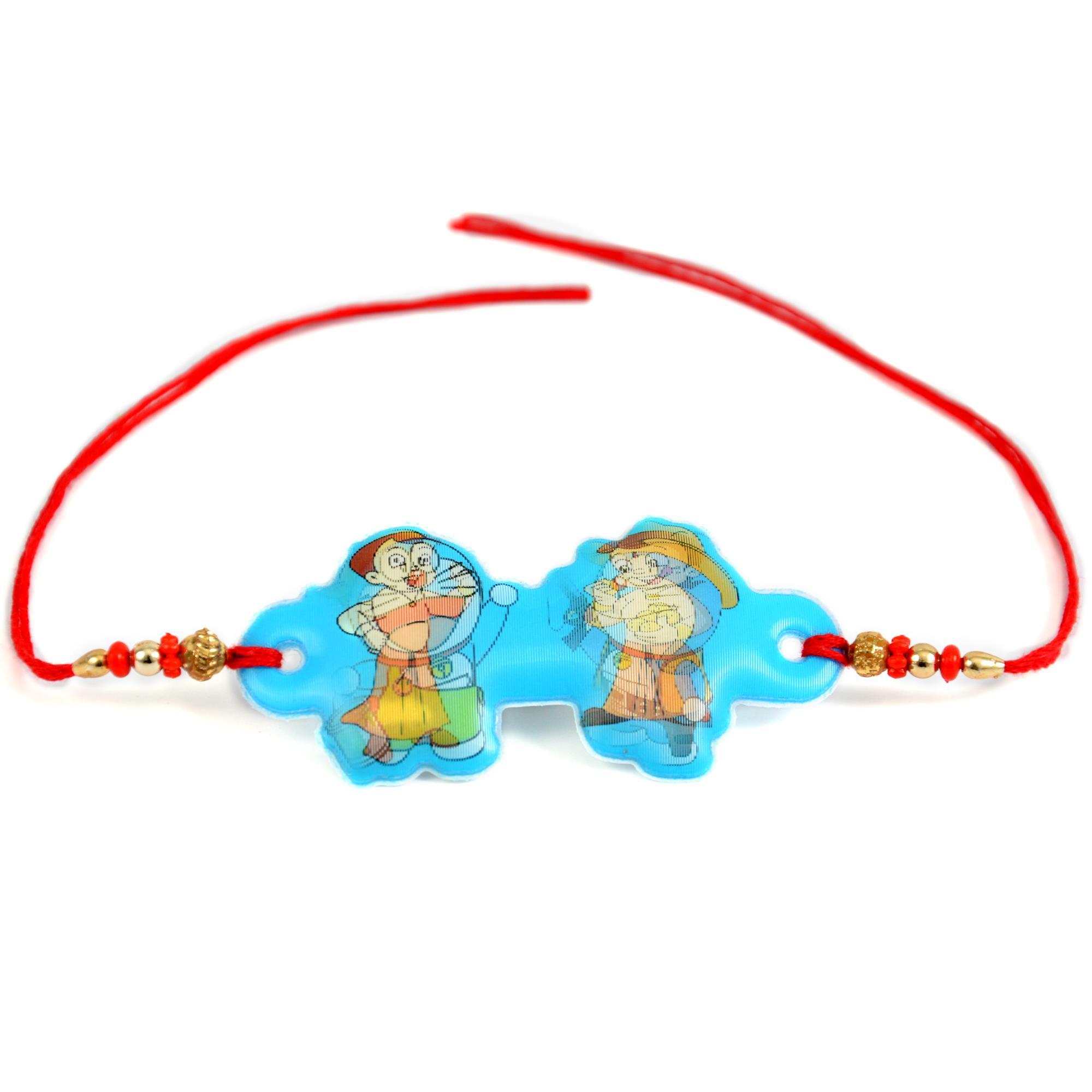 Pretty Blue 3D Rakhi For Kids | Rakhis