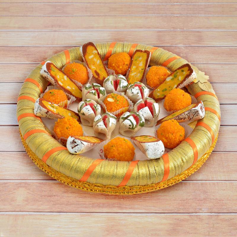 Round Thali of Tasty Sweet | Exclusive Thalis