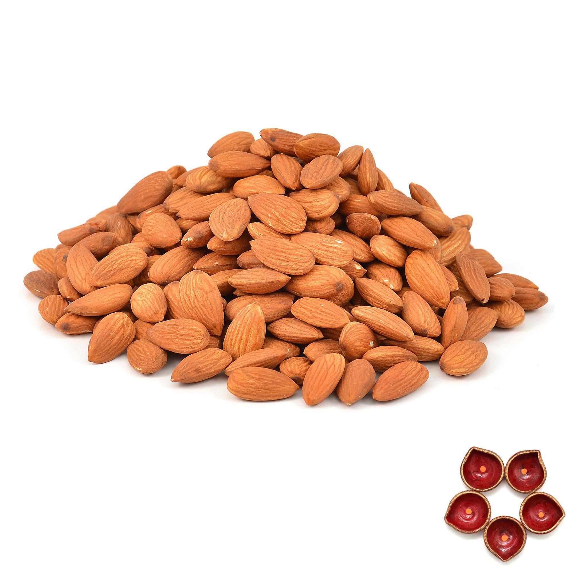 Delectable Bunch Of Almond with Diya | Diwali Hampers