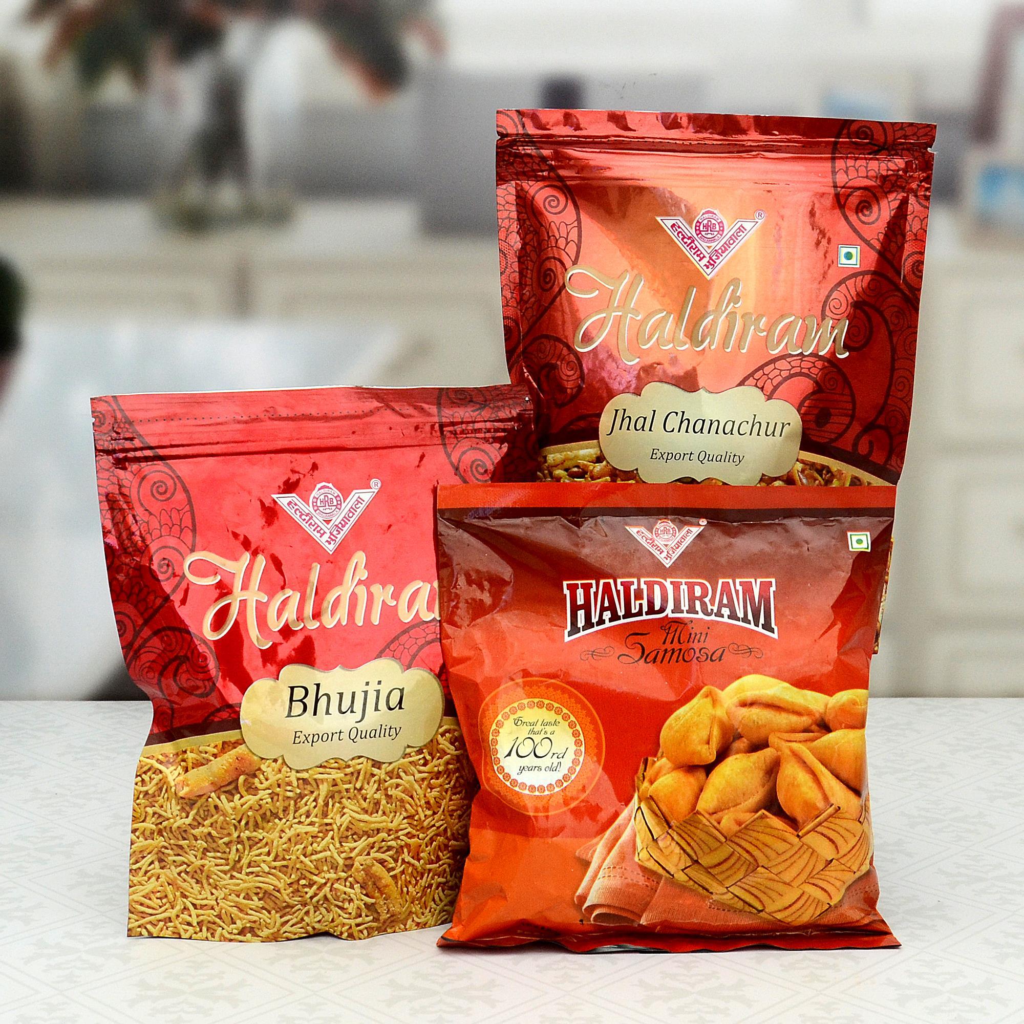 Snack Combo Of Three | Mithai Hamper