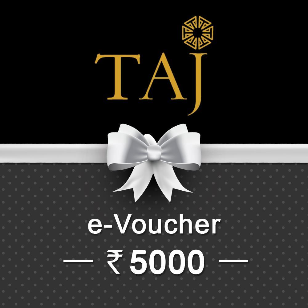 Taj e-Vouchers Rs. 5000 | Dining Gift Cards
