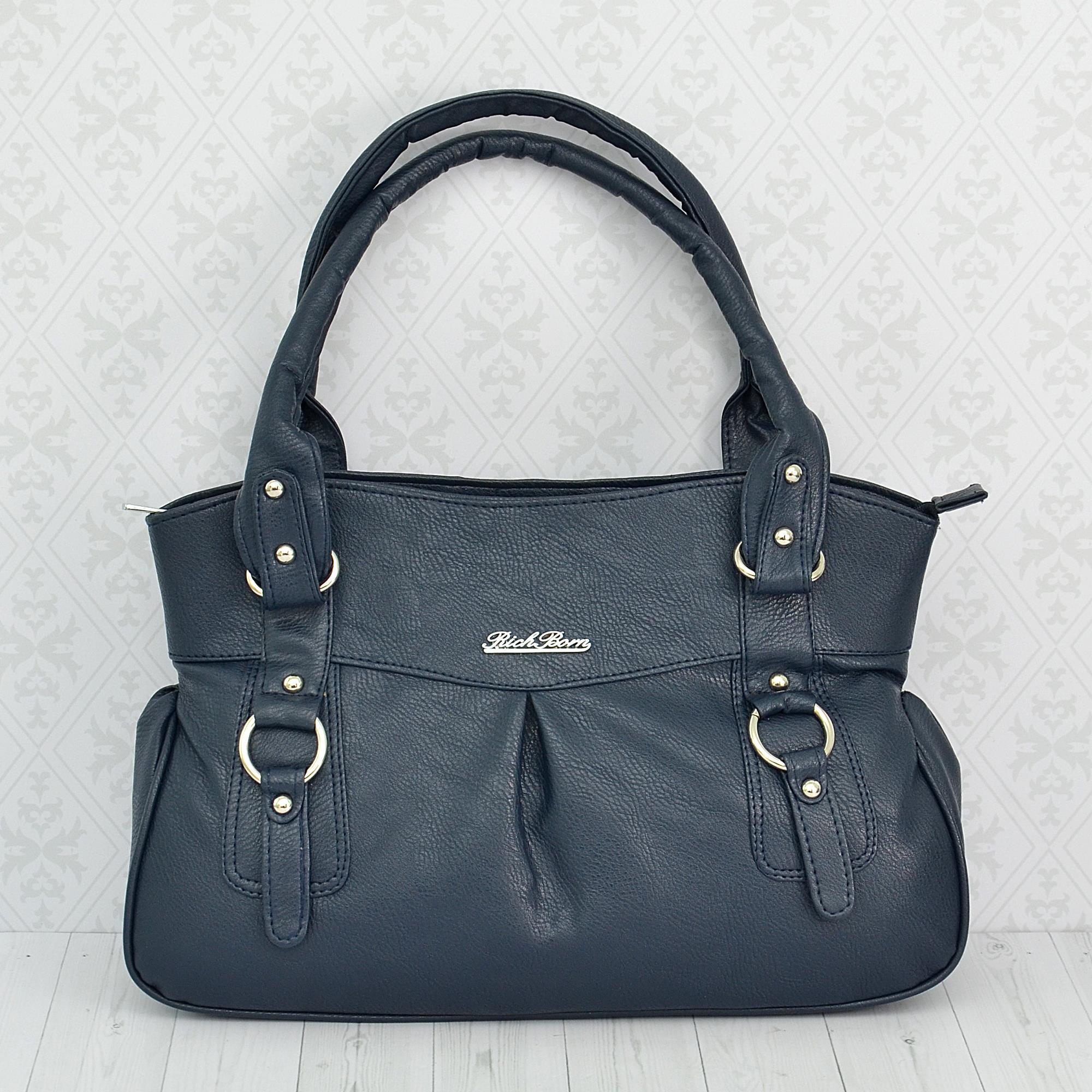 Dark Blue Handbag With Handle | Bags & Purses