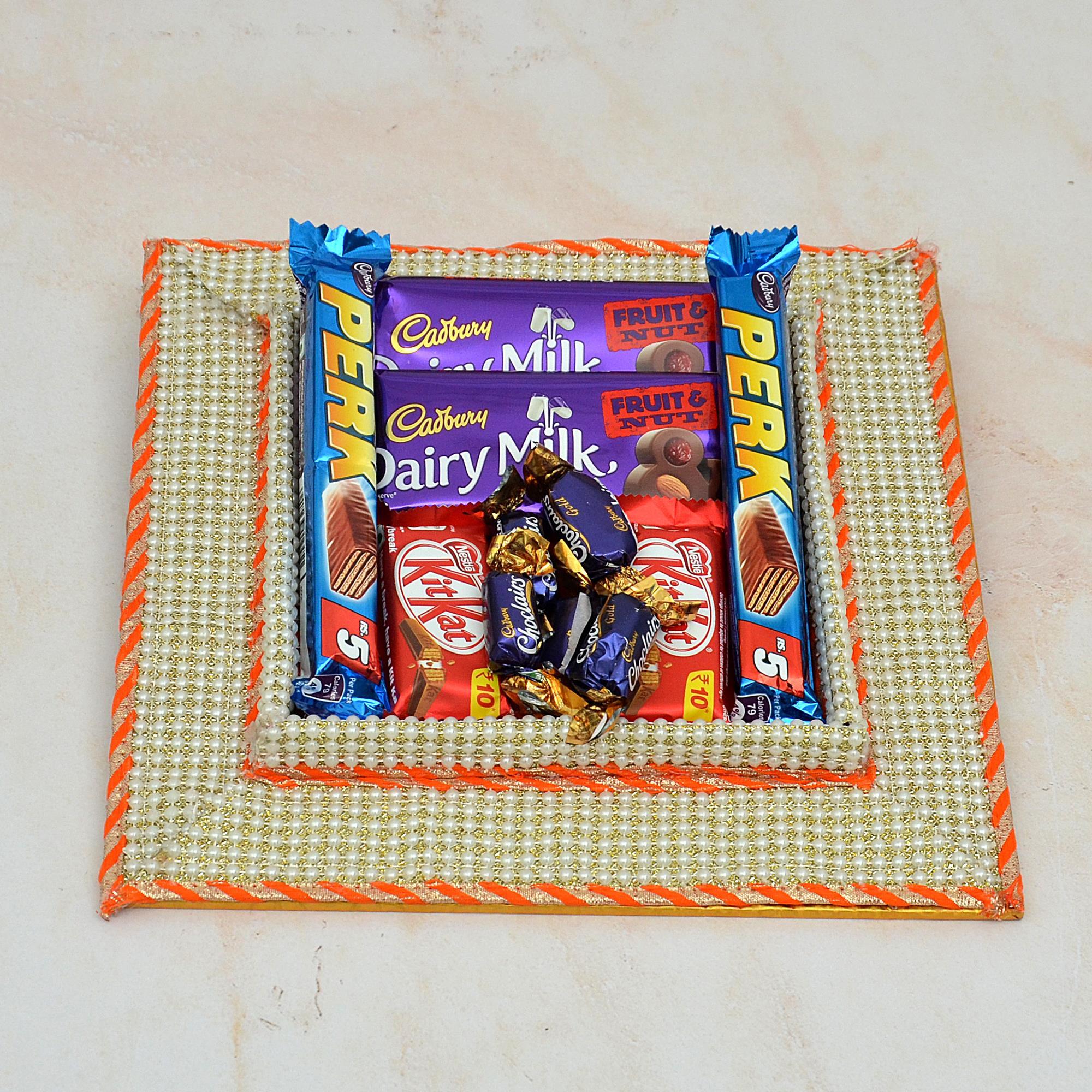 Dairy Milk, Perk & Kit Kat in a Thali | Exclusive Thalis