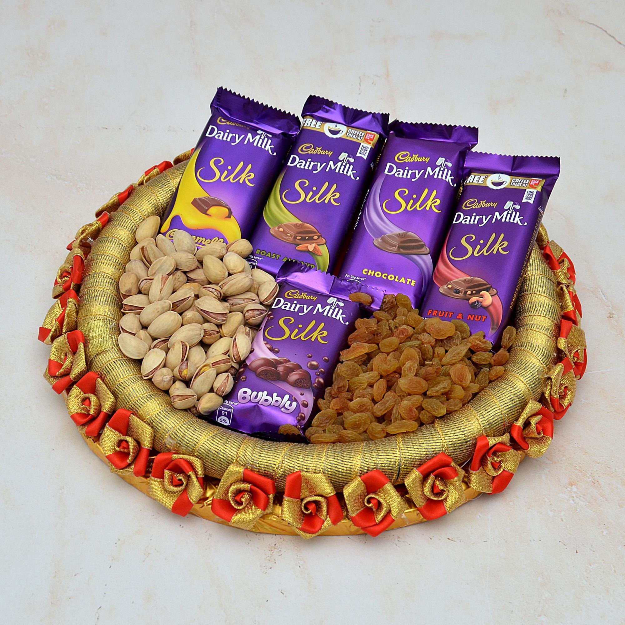 Chocolate & Dry Fruits in a Thali | Exclusive Thalis