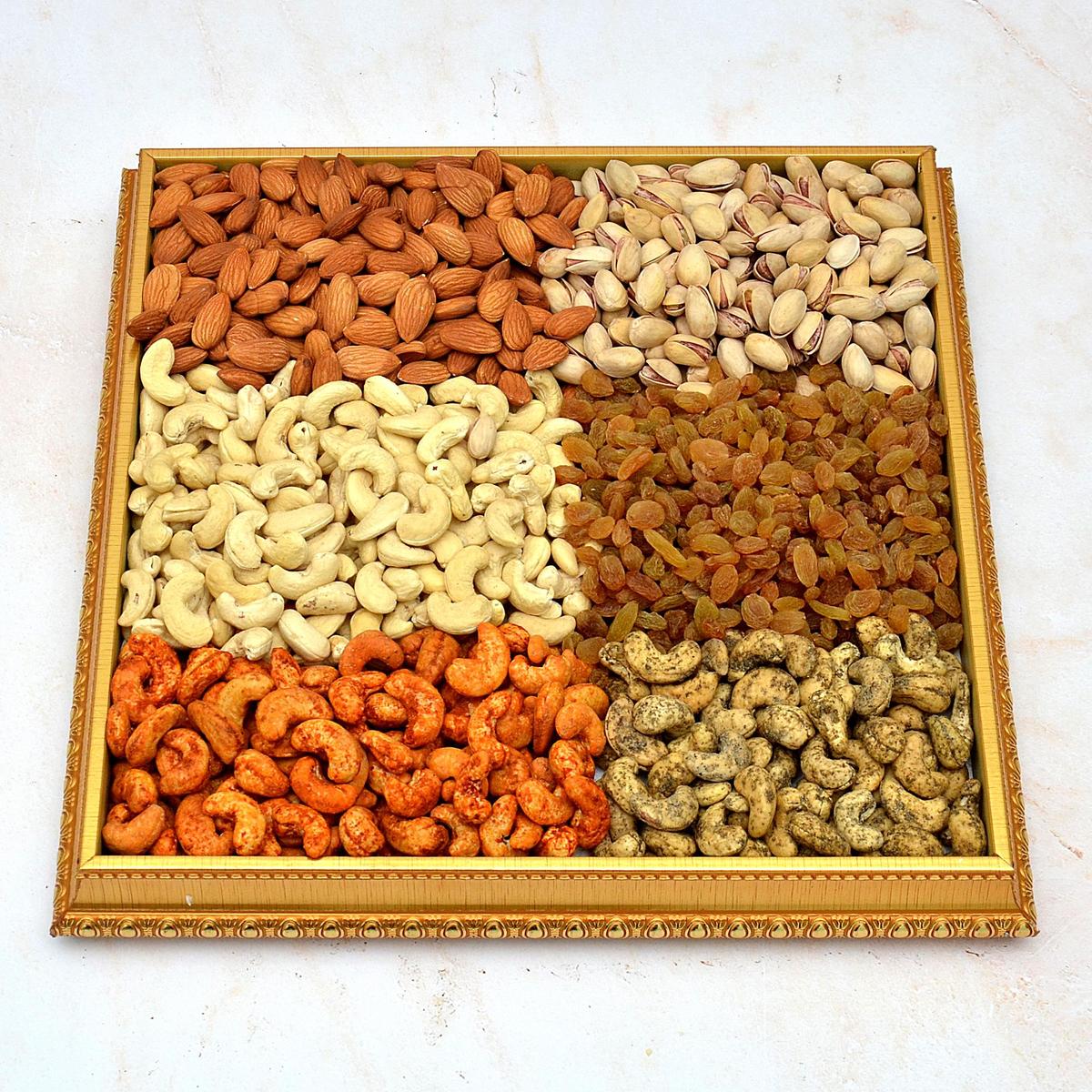 Dry Fruit Thali - 6 Varieties (250 gms each) | Exclusive Thalis
