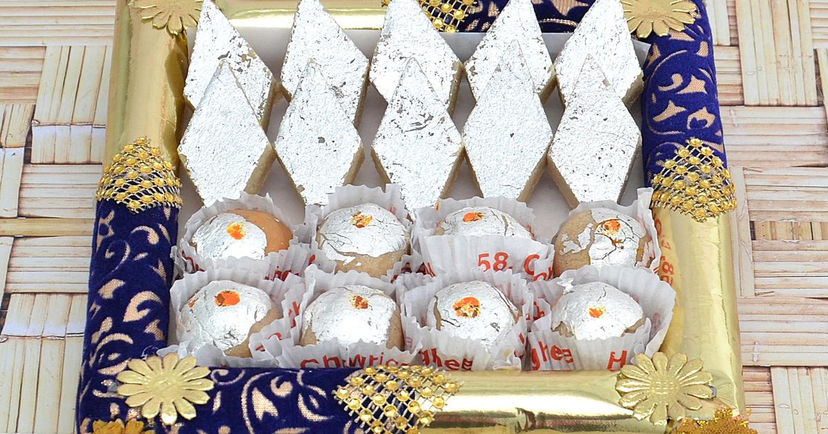 Kaju Barfi with Kheer Kadam in a Thali | Exclusive Thalis