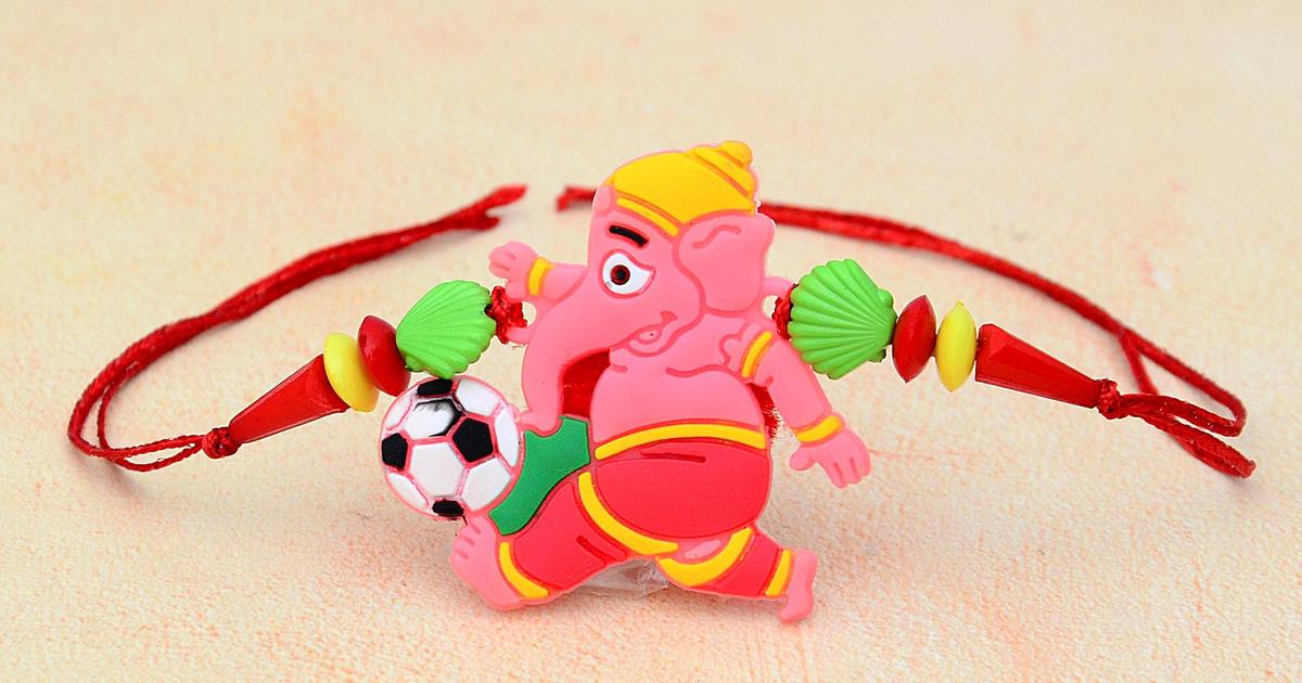 Ganesha with Football Rakhi | Rakhis