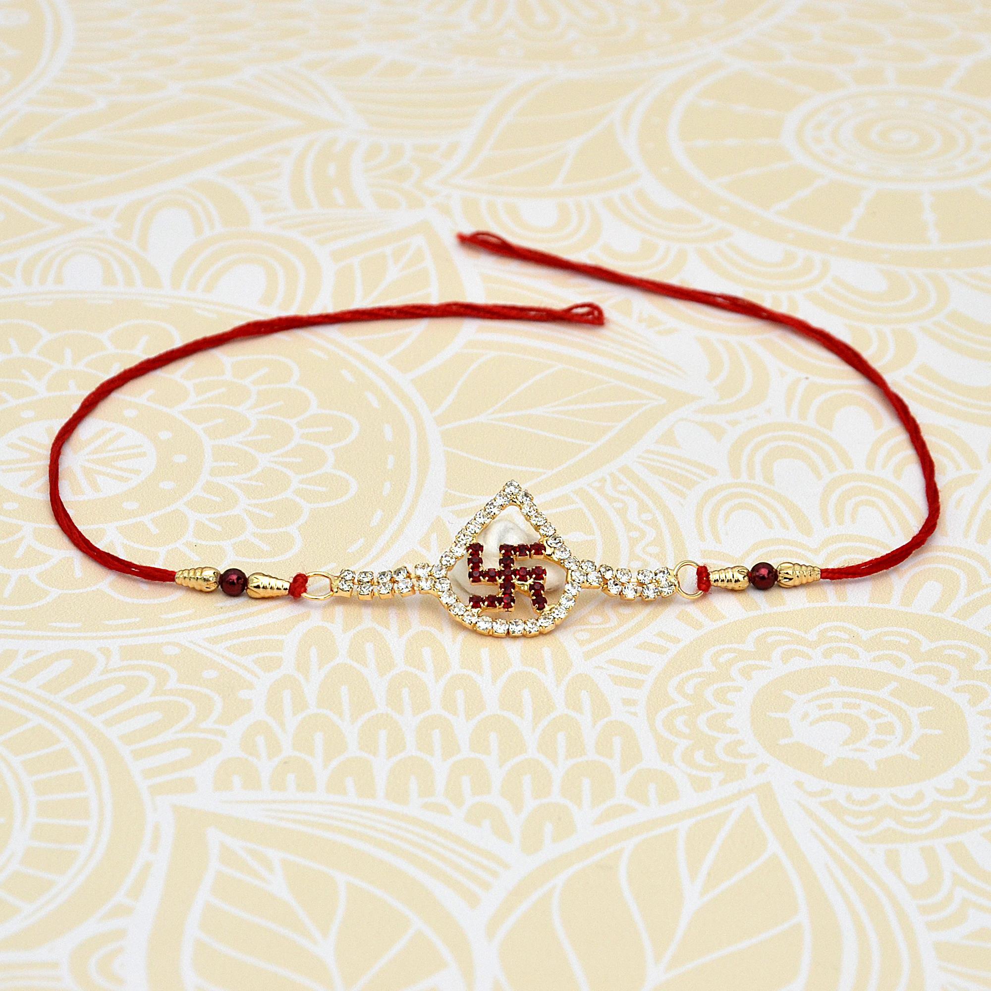 Swastik Stone Rakhi | Divine Rakhi