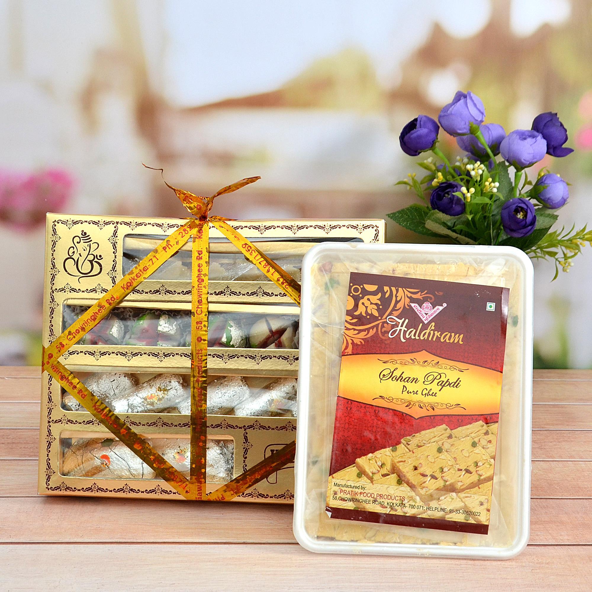 Mixed Sweets & Soan Papri | Mithai Hamper