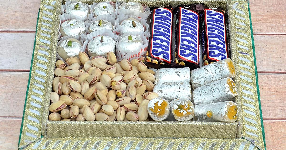 Kaju Sev, Snicker, Kaju Roll & Pista - 3 | Exclusive Thalis