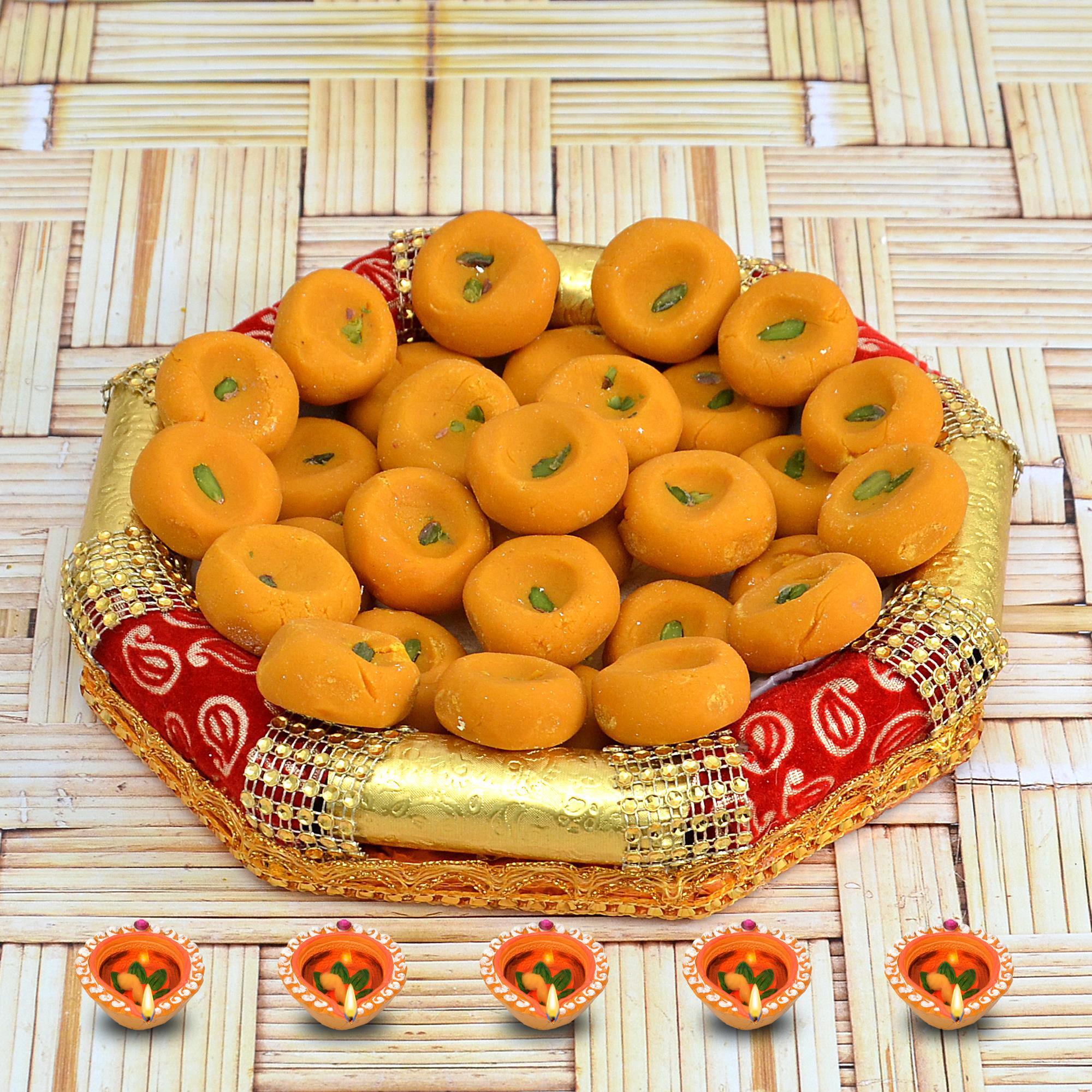 Kesaria Peda with Thali (Same Day) | Diwali Sweets Same Day