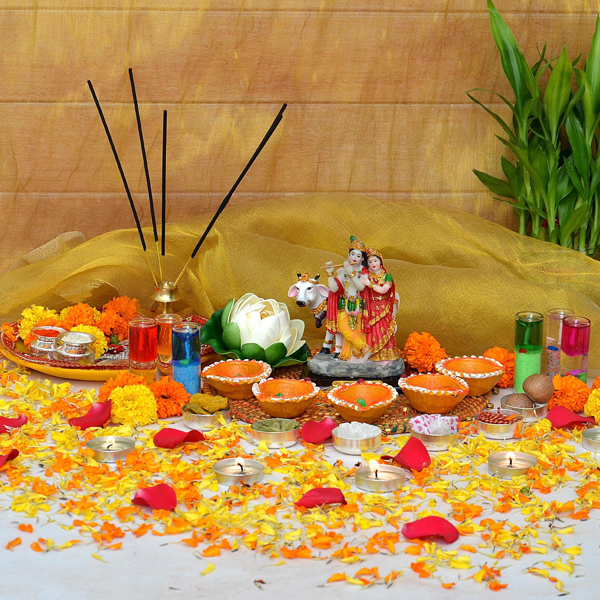 Radha Krishna Puja hamper | Spiritual Gifts