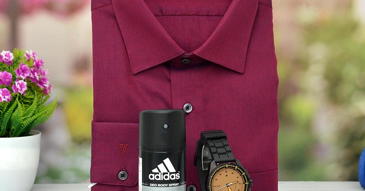Fastrack watch & Red Shirt, Gift Hampers for Men