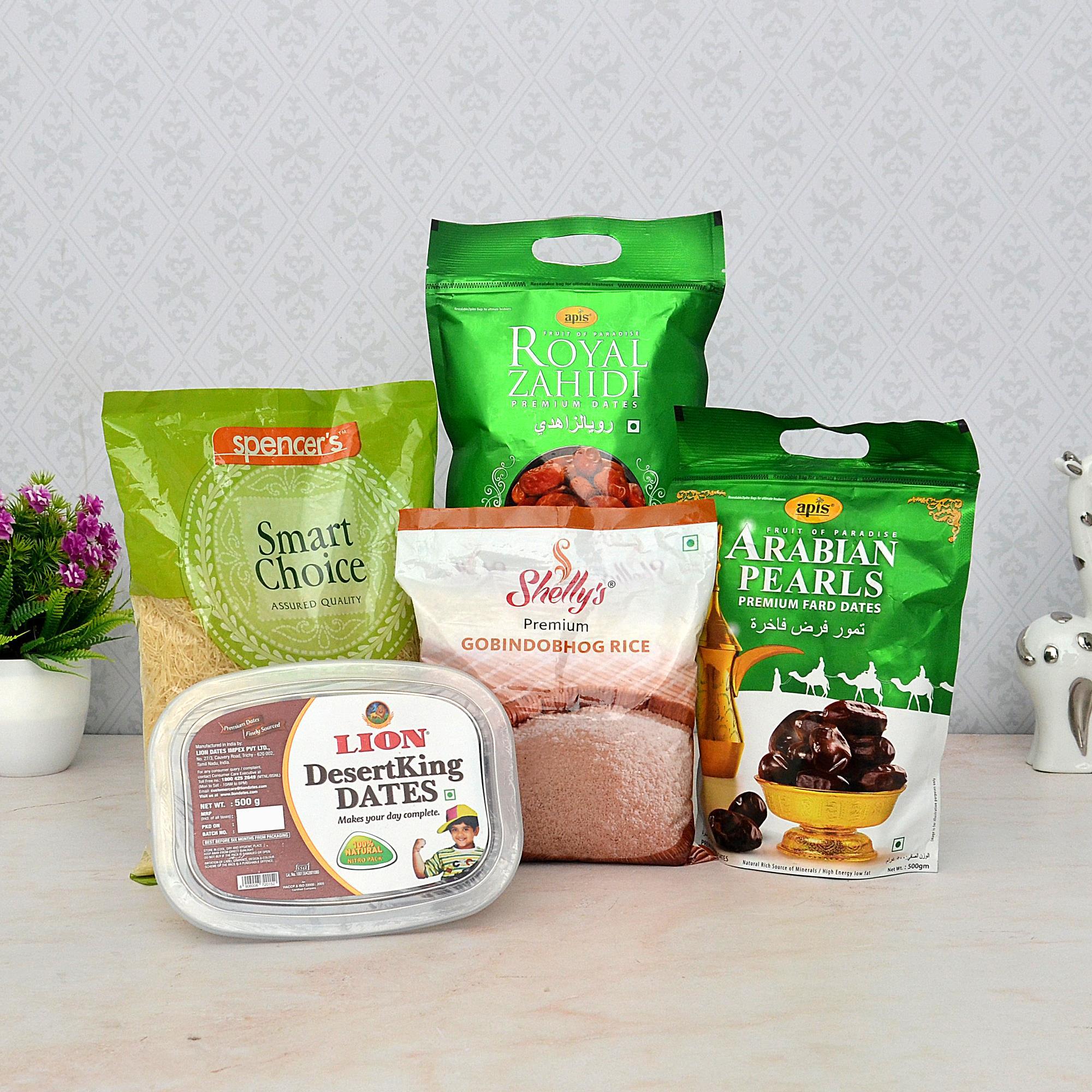 Dates & Gobindbhog Rice with Sewai Hamper | Eid Gift Hampers