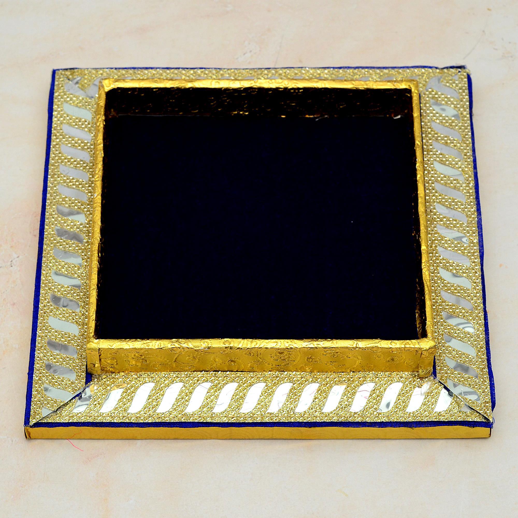 Deep Blue Square Thali | Exclusive Thalis