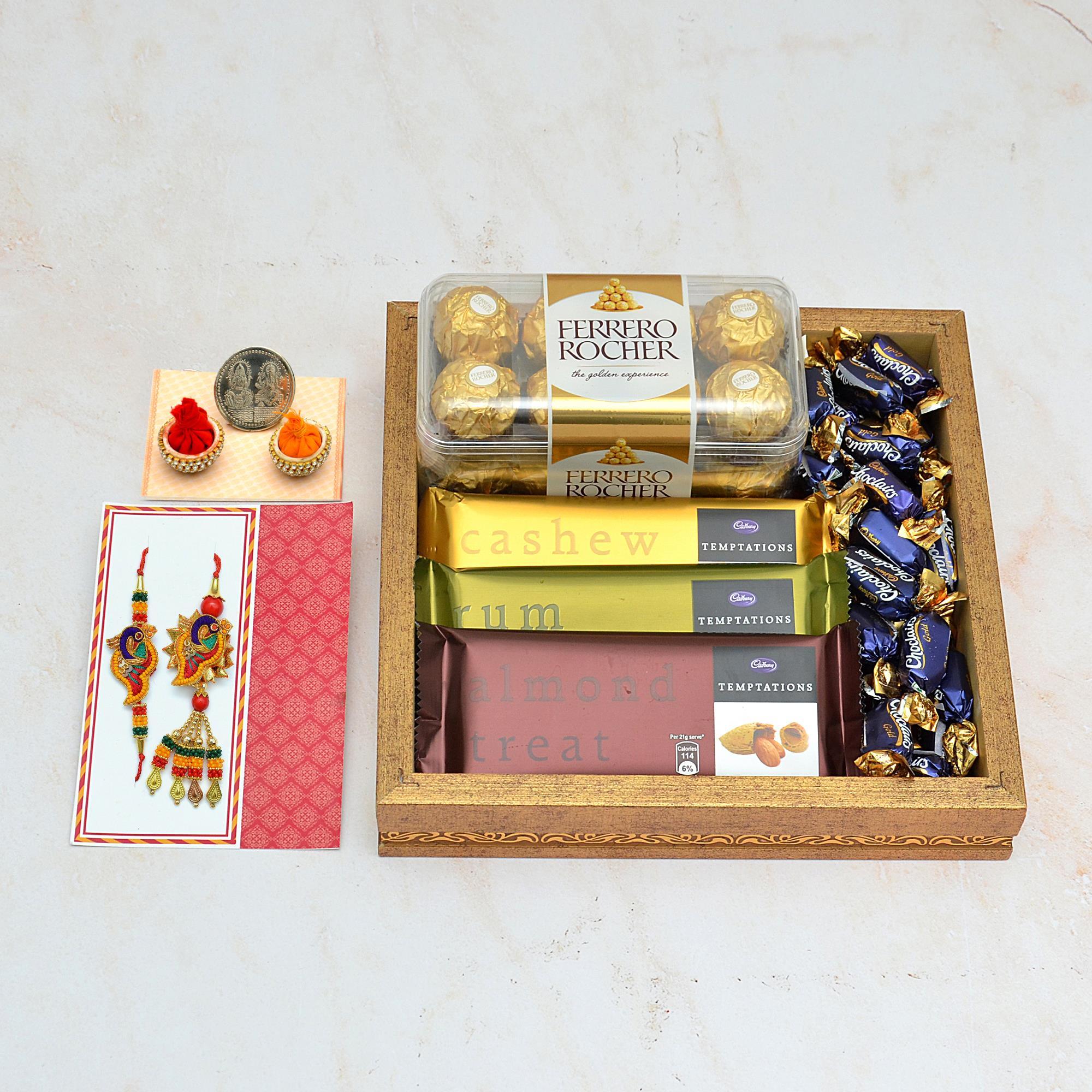 Temptations, Ferrero Rocher, Rakhi | Rakhi & Chocolates