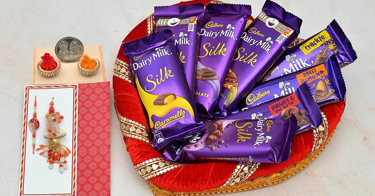 Rakhi Chocolate Thali - Chocolates & Rakhi | Rakhi Hampers