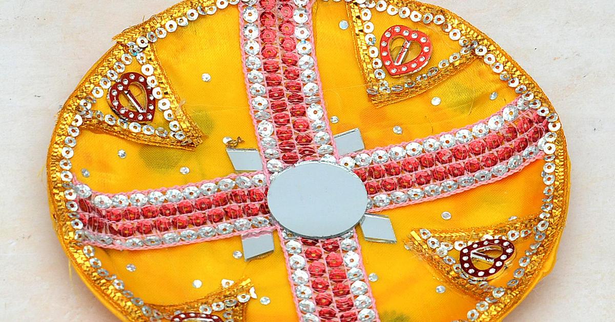 Round Yellow Thali | Exclusive Thalis