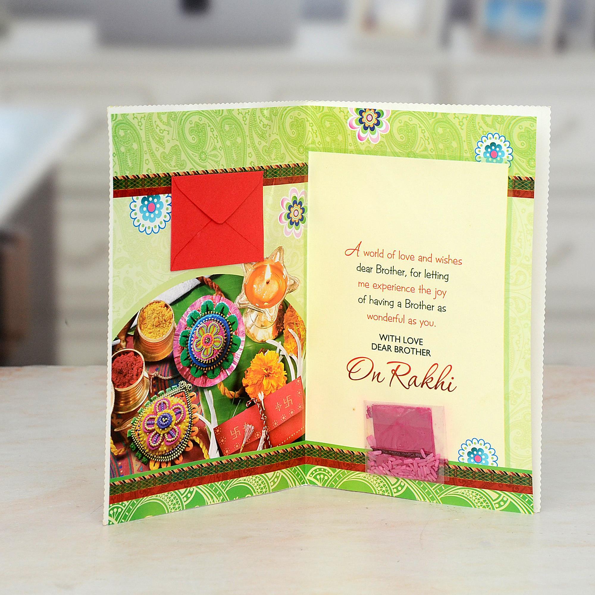 With Love on Rakhi for Brother Card | Rakhi Greeting Card