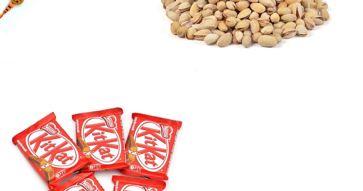 Kit Kat with Dry Fruits with Rakhi | Rakhi Same Day