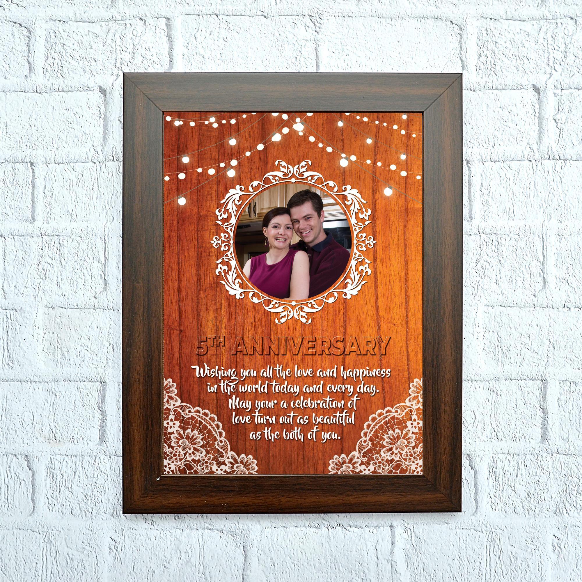 5th Ani Personalized Photo Frame, Personalized Photo Frames