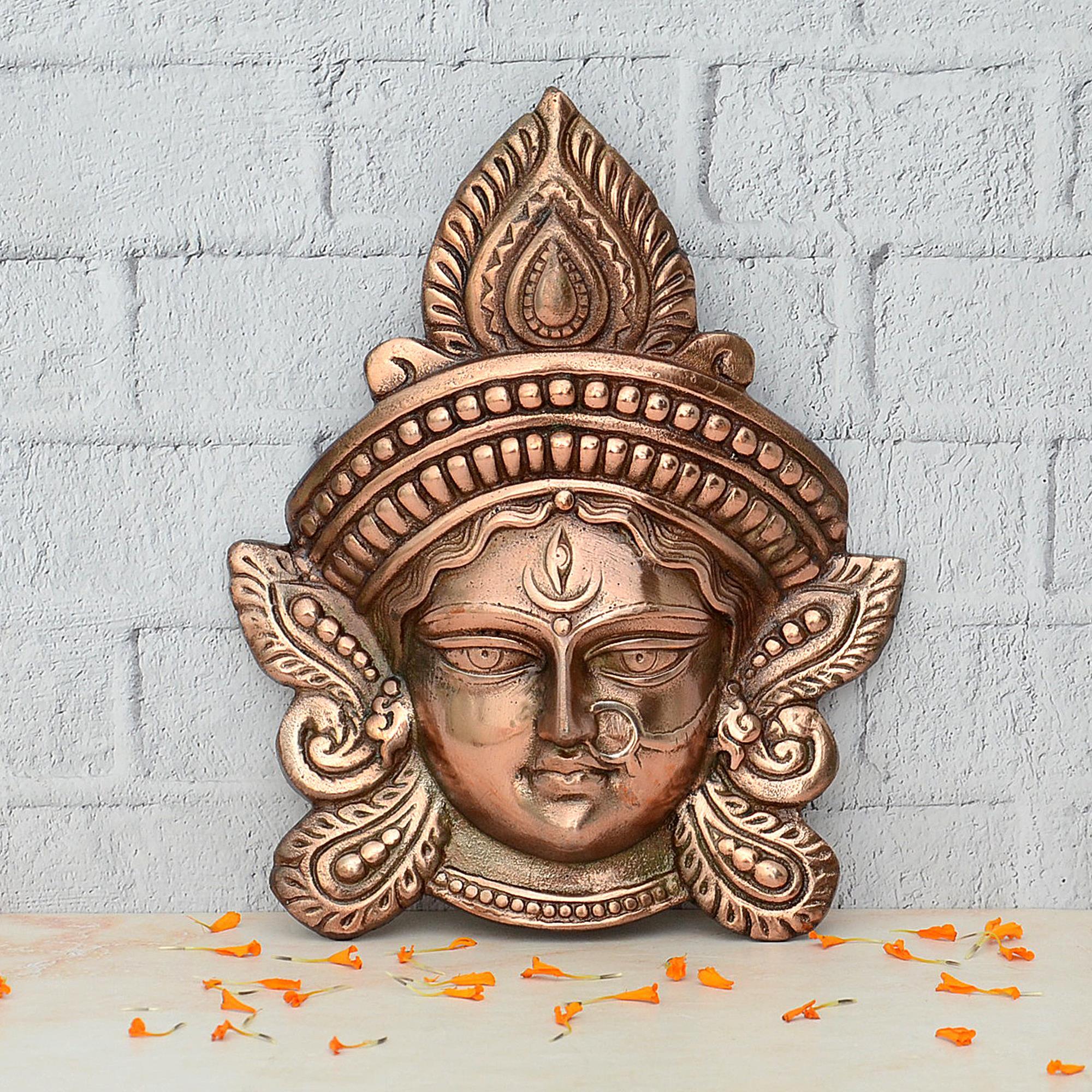 Maa Durga Big Mukut Wall Hanging, Wall Hangings