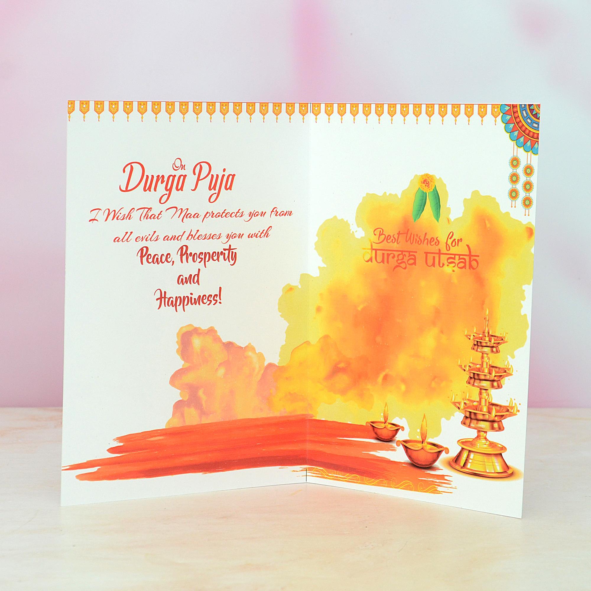 Durga Puja Greeting Card | Add Ons (Greeting Cards)