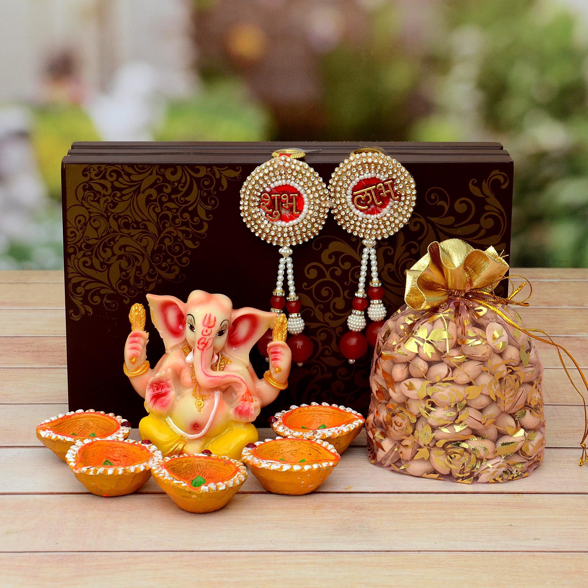 Ganesha With Dryfruit Hamper | Diwali Gifts