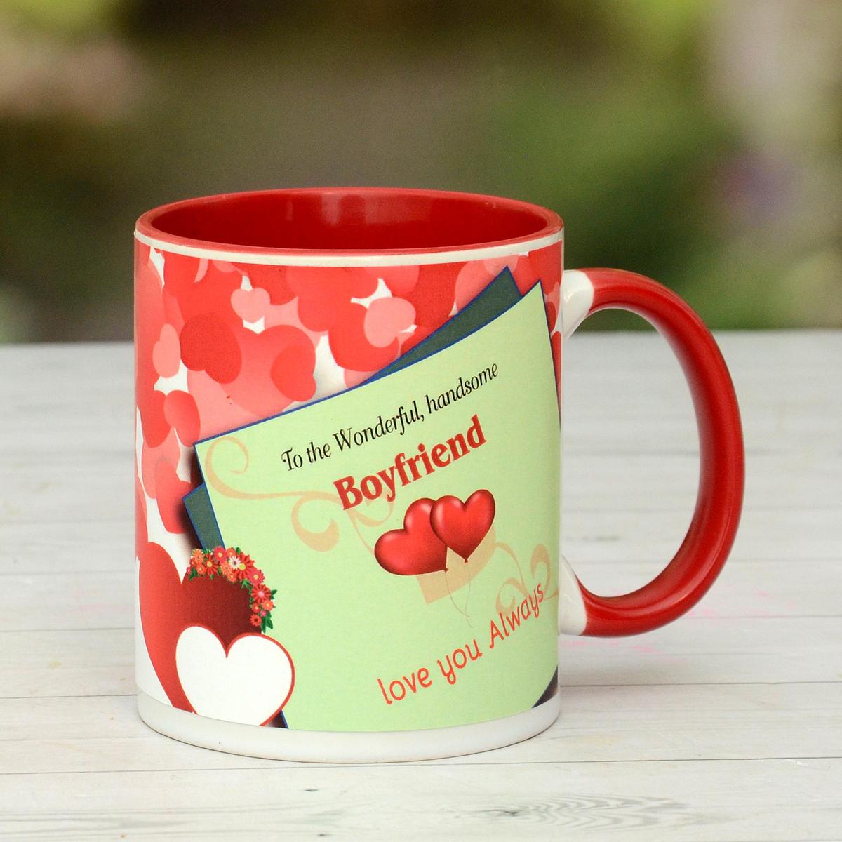 Handsome Boyfriend Mug, Personalized Photo Mugs